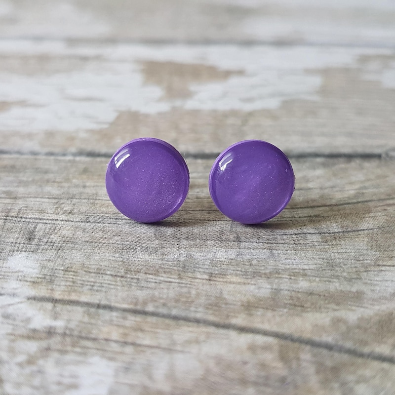 Purple Earrings - Etsy