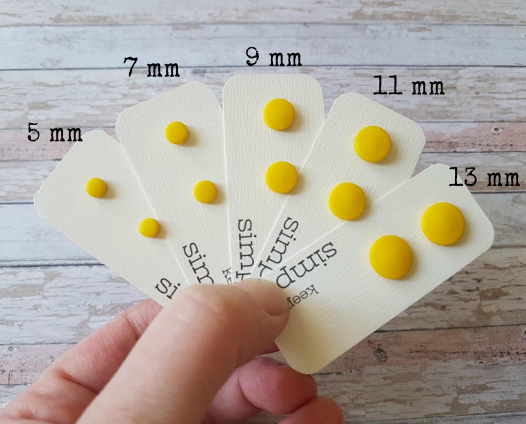 Yellow Earrings, Yellow Stud Earrings, Yellow Jewelry, Summer Earrings ...
