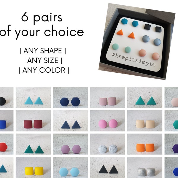 Geometric Earrings - Etsy