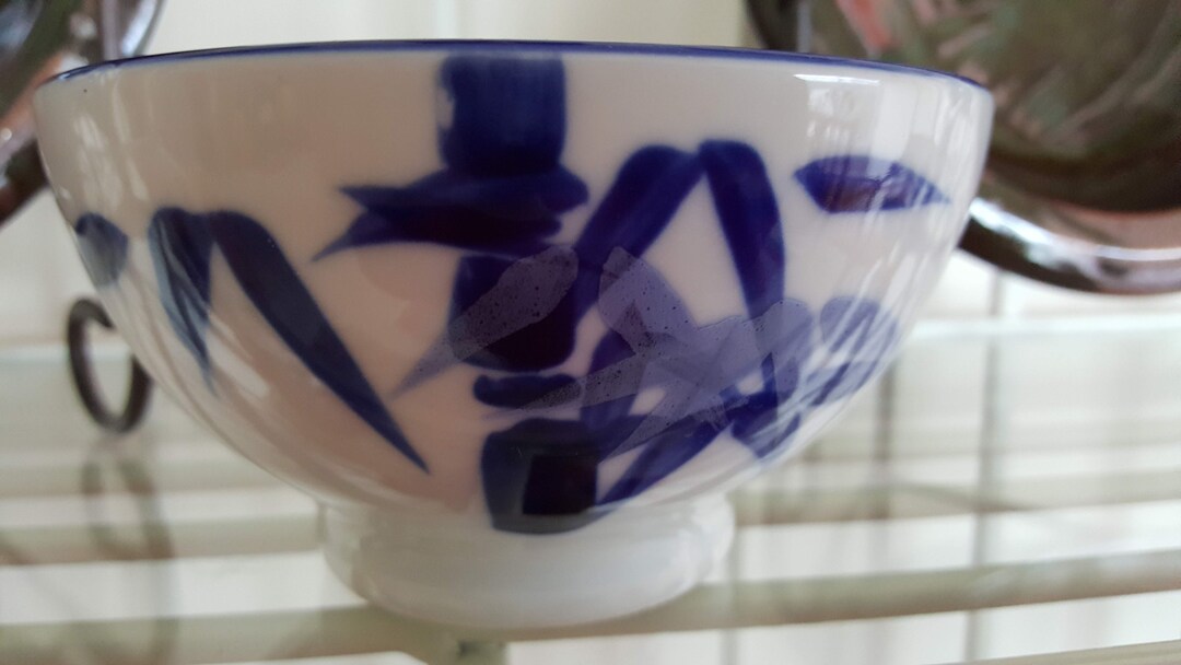 Vintage Royal Seoul Bamboo Rice Bowl - Etsy