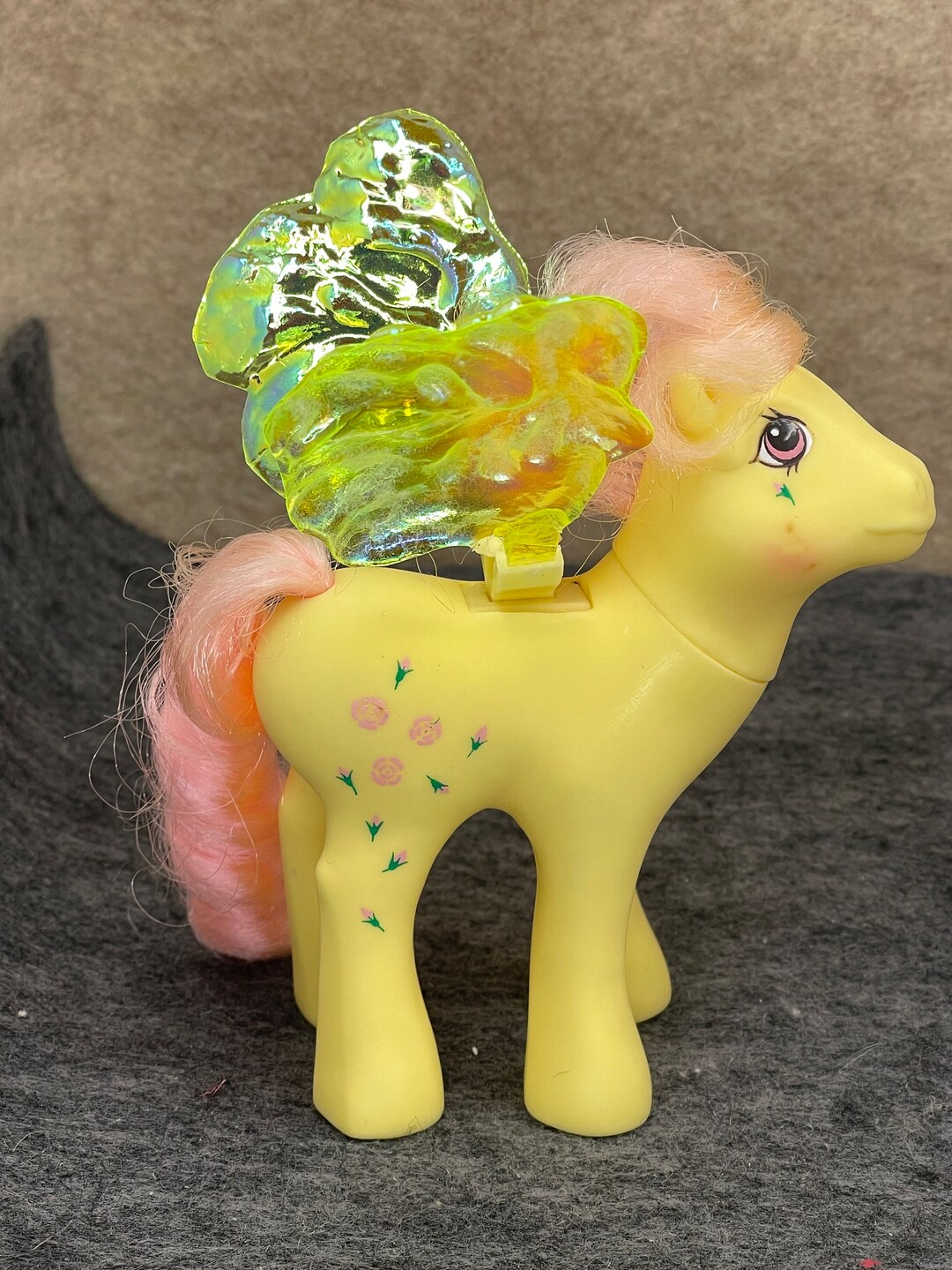 My Little Pony G1 Vintage Flutter Pony Rosedust With Custom Metallic ...