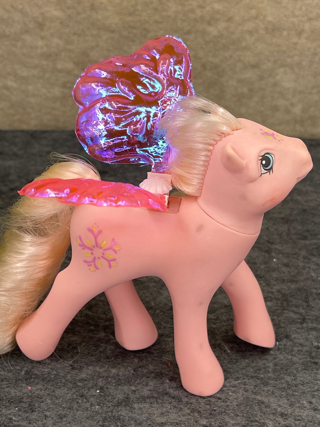 My Little Pony G1 Vintage Flutter Pony Honeysuckle With Custom Pink ...
