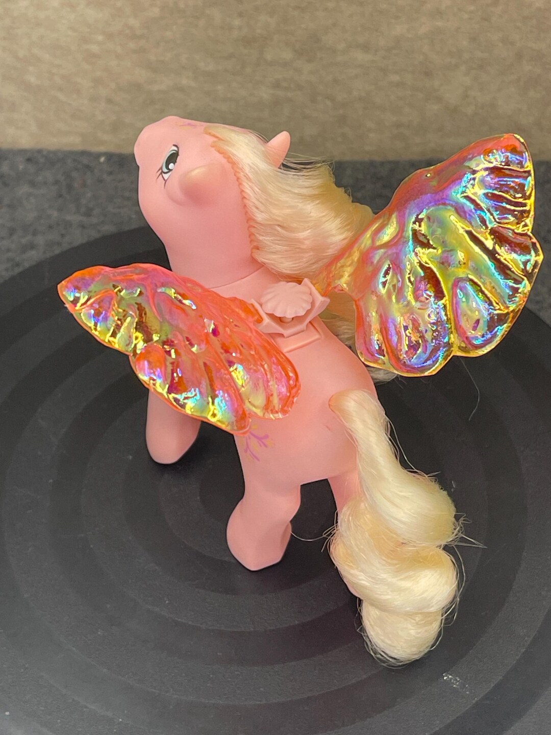 My Little Pony G1 Vintage Flutter Pony Honeysuckle With Custom Metallic Orange Wings #1 - Etsy
