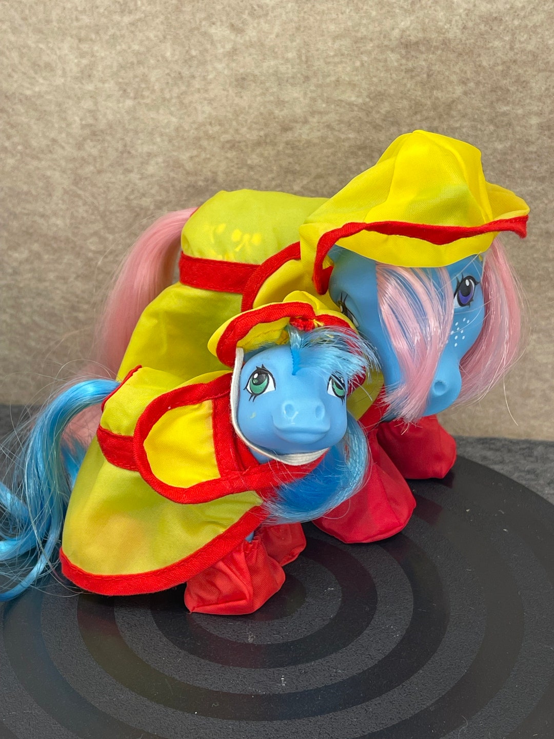 My Little Pony G1 Vintage Pony Wear Mommy and Baby Rain Coat Set Ready for Rainbows - Etsy