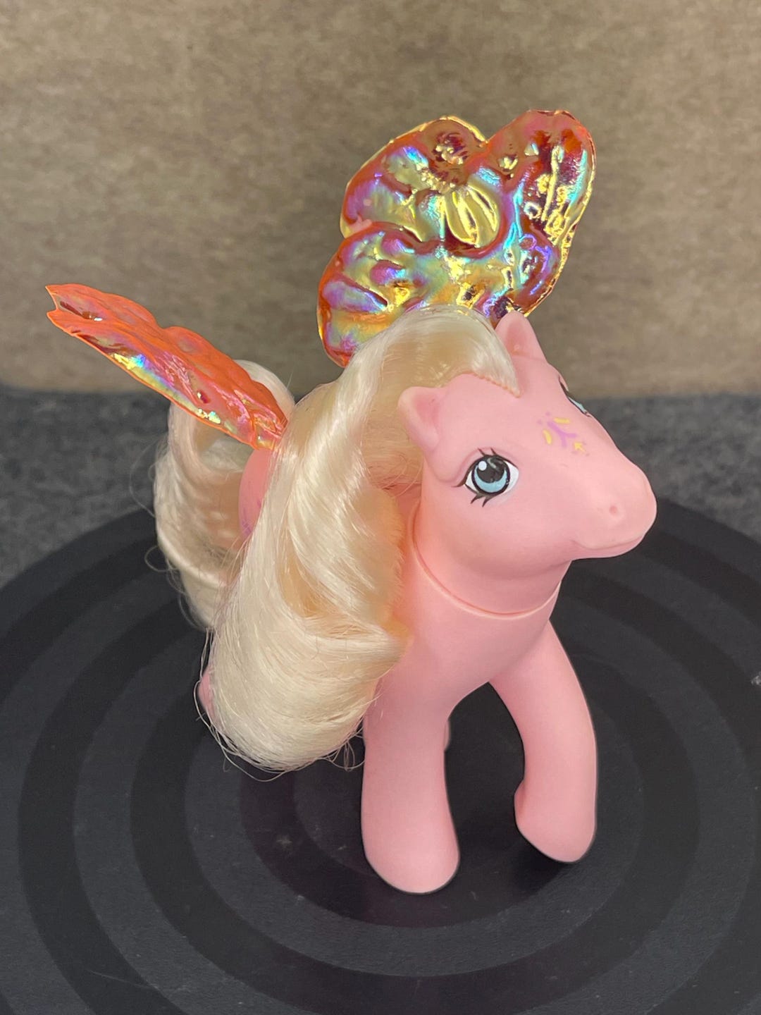 My Little Pony G1 Vintage Flutter Pony Honeysuckle With Custom Metallic ...