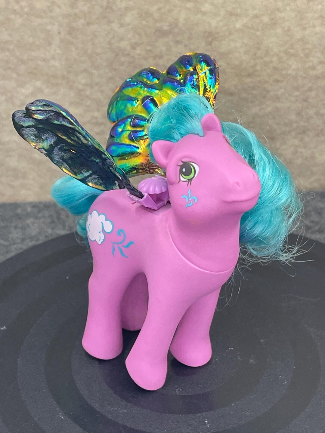 My Little Pony G1 Vintage Cloud Puff Flutter Pony With Custom Wings ...