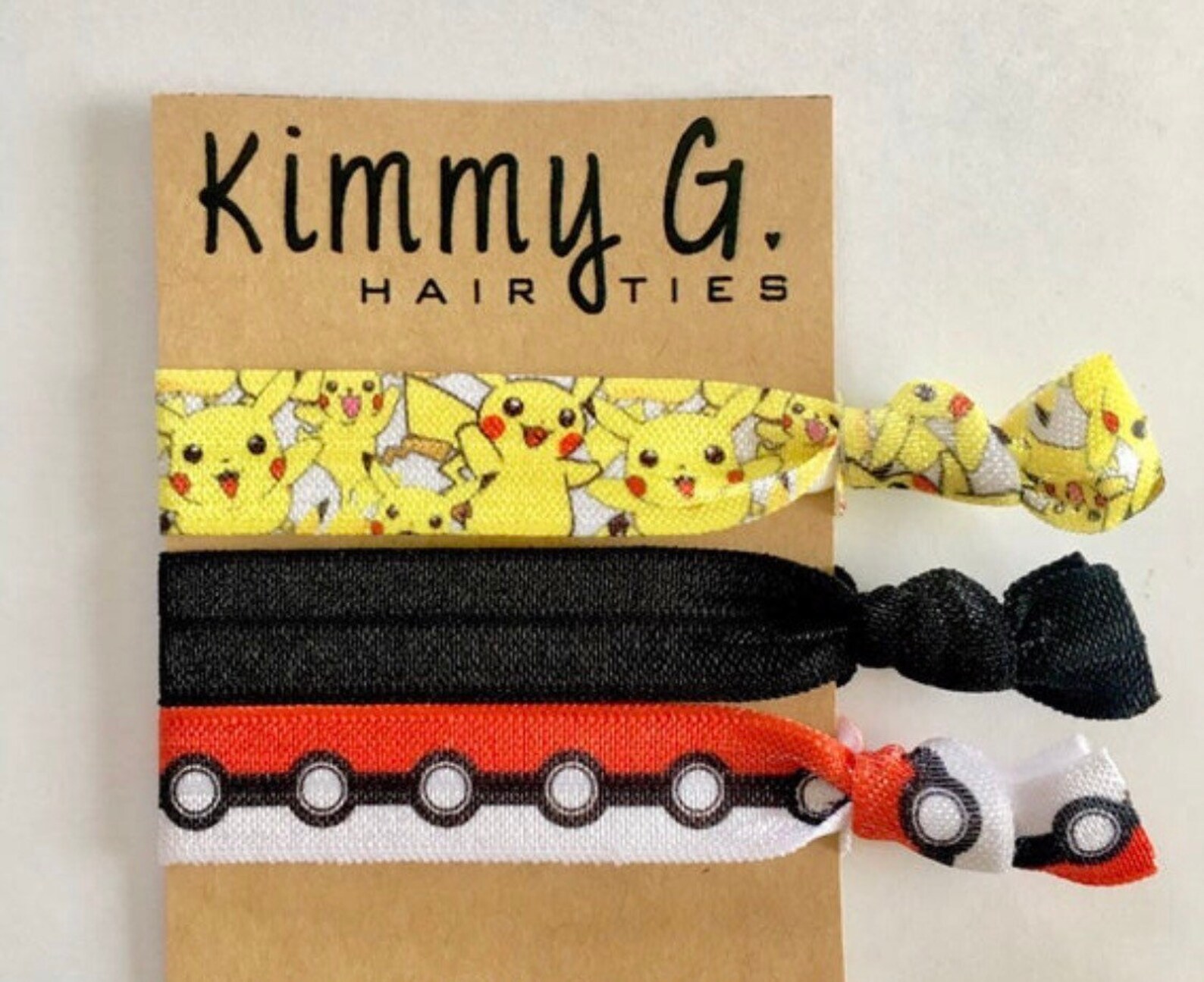 Pokemon Elastic Hair Tie Set/pokemon Party Favors/party Favors - Etsy