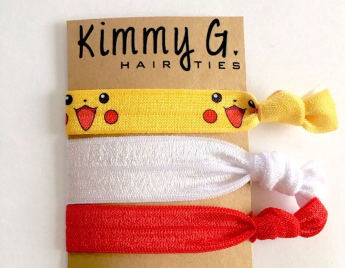 Pokemon Elastic Hair Tie Set/pokemon Party Favors/party Favors - Etsy