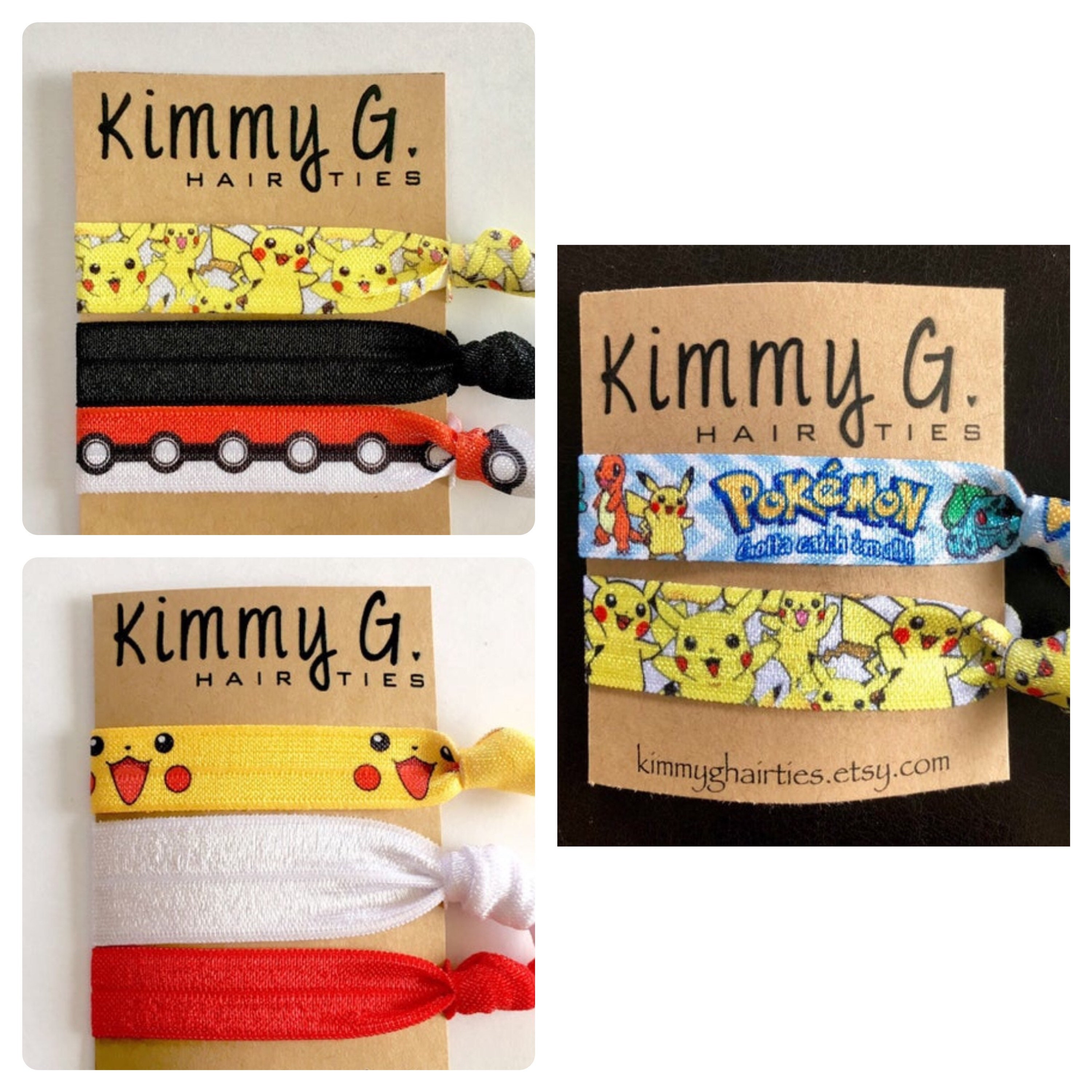 Pokemon Elastic Hair Tie Set/pokemon Party Favors/party Favors - Etsy
