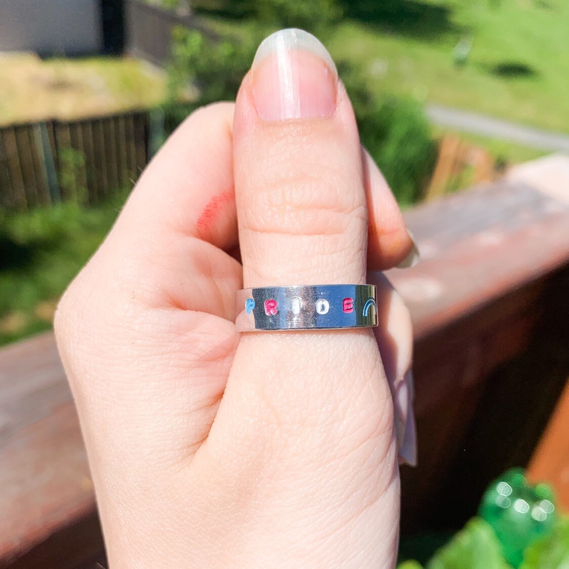 Trans Pride Ring Trans Flag Ring Transgender Pride | Etsy