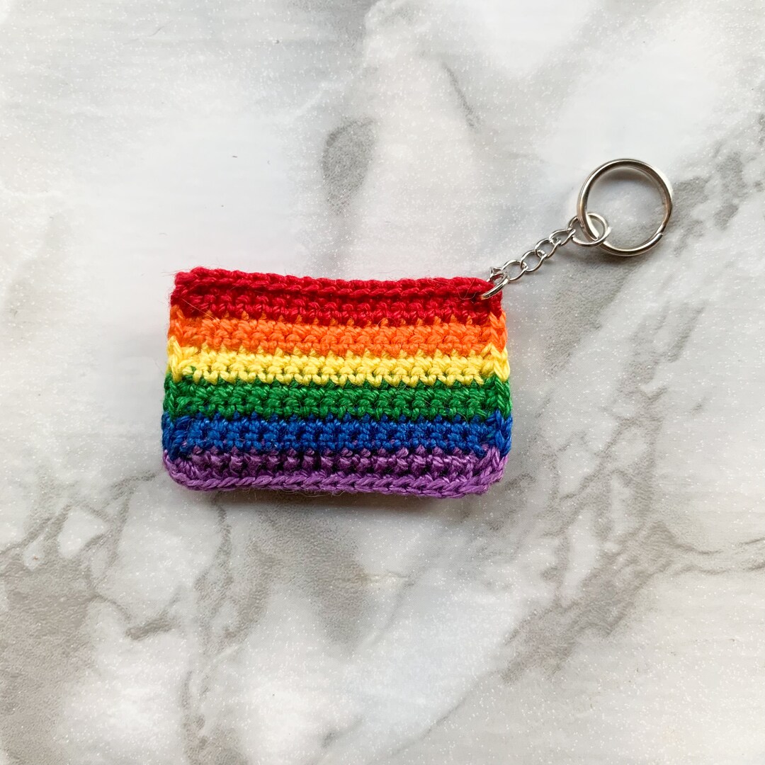 Mini Pride Flag Keychain Mini Queer Flag Keychain Mini Keychain Mini ...