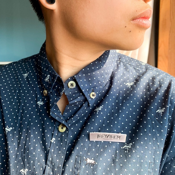 Pronoun Pin Magnetic Pronoun Pin He/him Pronouns She/her | Etsy Canada