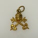 Vintage 18k Yellow Gold Key Cross, Cross of Keys Charm - Etsy