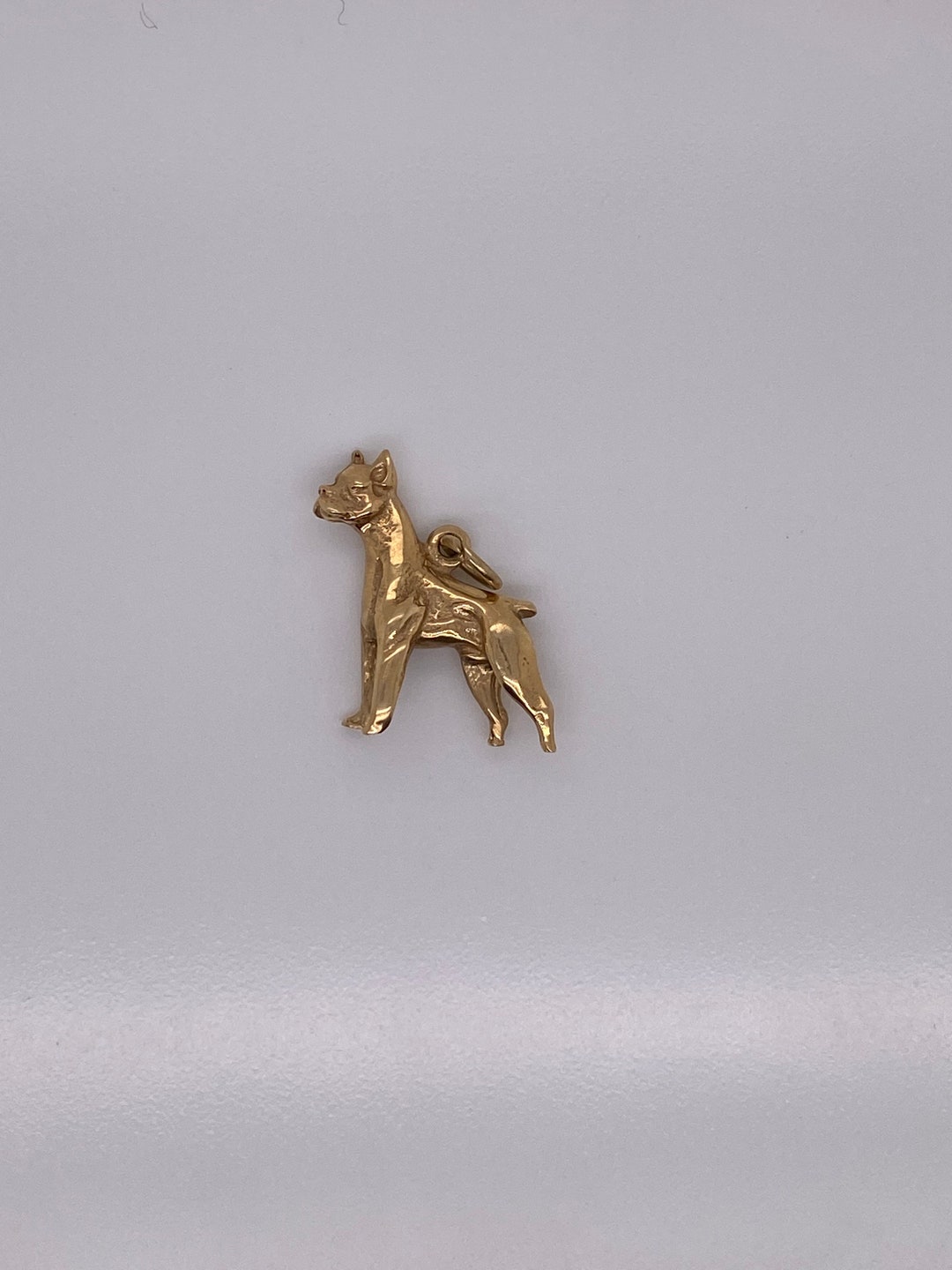 Vintage 14k Yellow Gold Boxer Dog Charm - Etsy