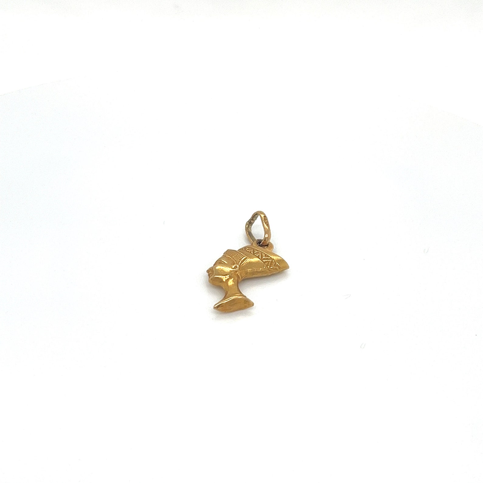 Vintage 18k Yellow Gold Cleopatra Egyptian Charm Pendant - Etsy