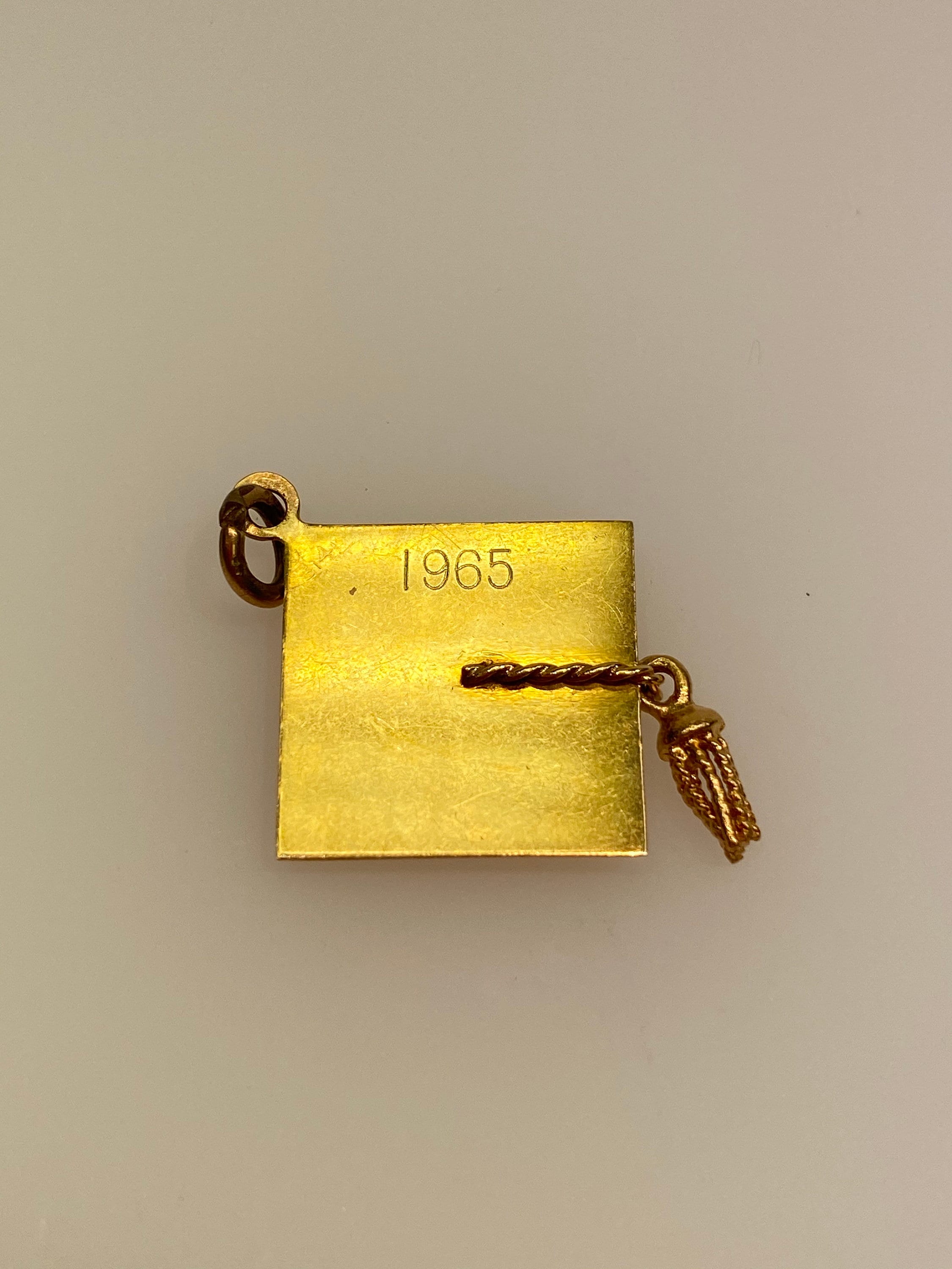 Vintage 14k Yellow Gold Graduation Cap Charm - Etsy