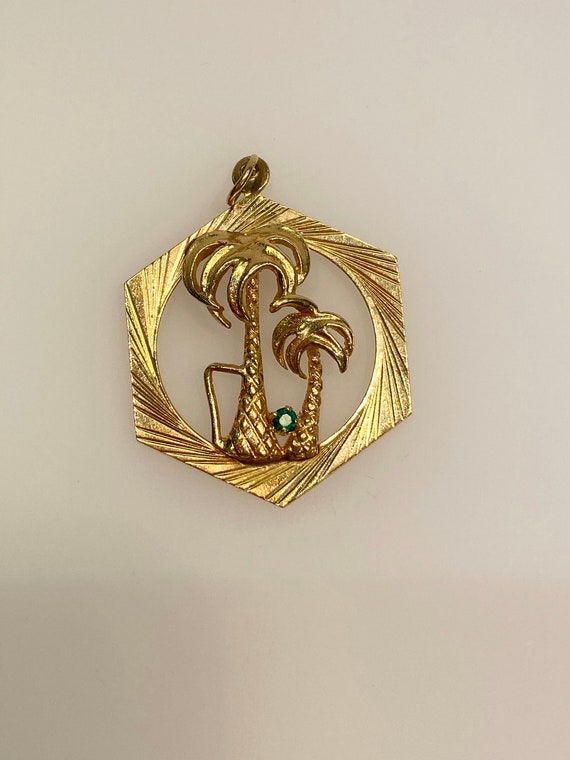 Yellow gold palm tree - Gem
