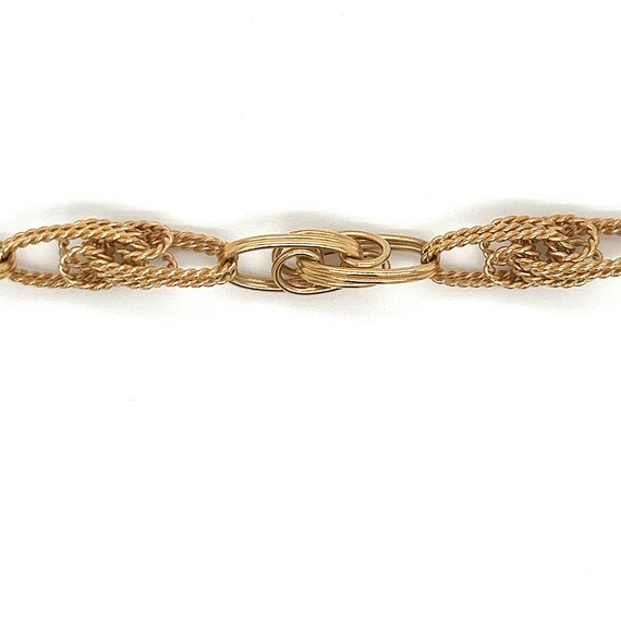 Vintage 14k Yellow Gold Hand Twisted Wire Link Women'… - Gem