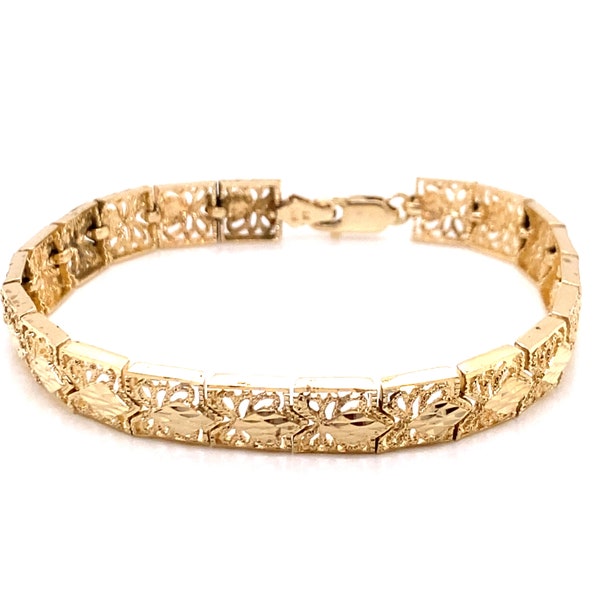 Gold Filigree Bangle - Etsy