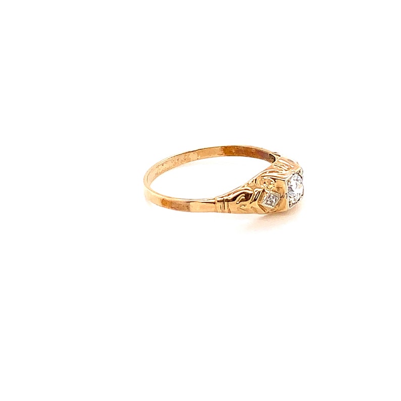 Vintage 1940's Art Deco Diamond Engagement Ring .25ct - Etsy Vintage 1940's Art Deco Diamond Engagement Ring .25ct - Etsy