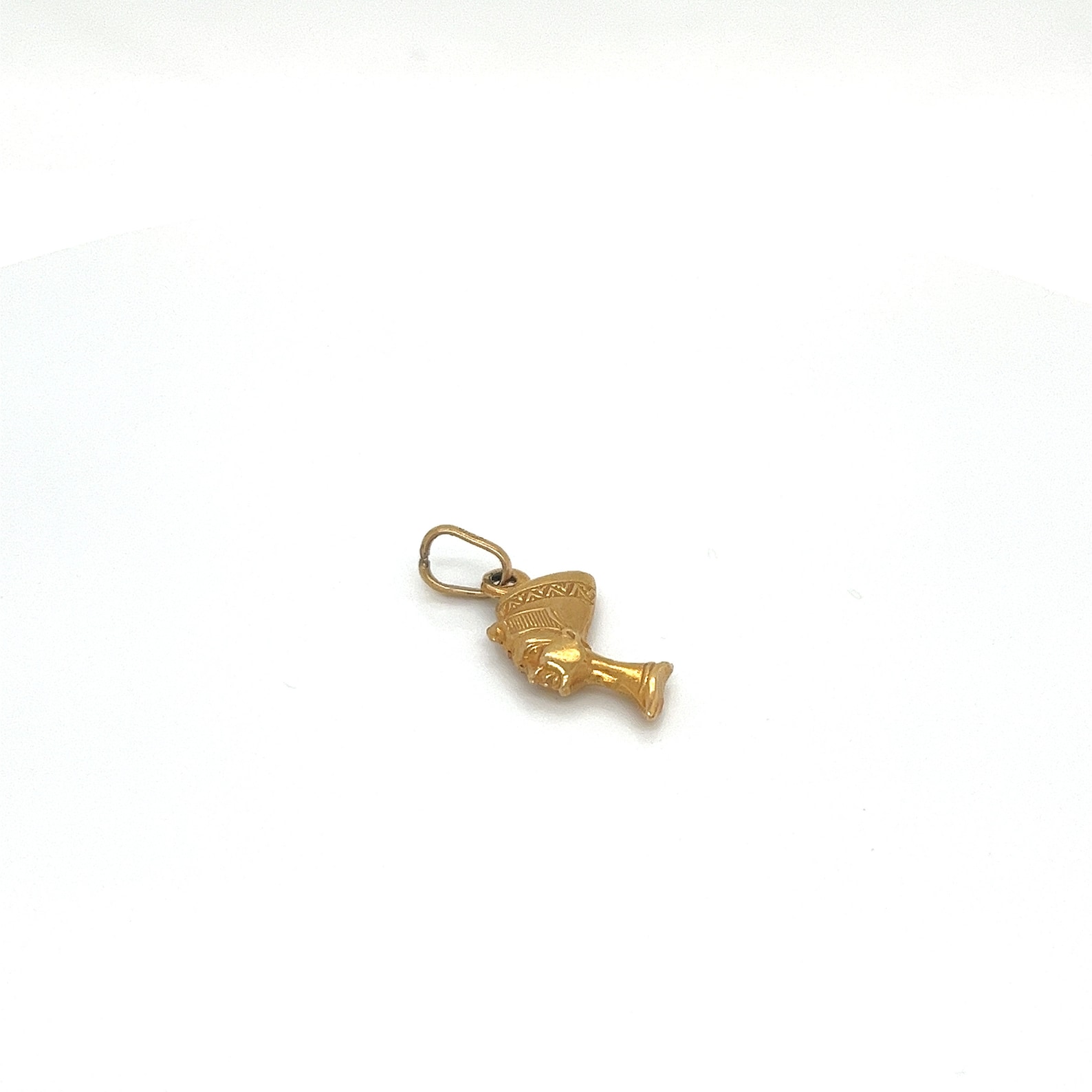 Vintage 18k Yellow Gold Cleopatra Egyptian Charm Pendant - Etsy