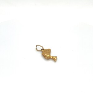 Vintage 18k Yellow Gold Cleopatra Egyptian Charm Pendant - Etsy