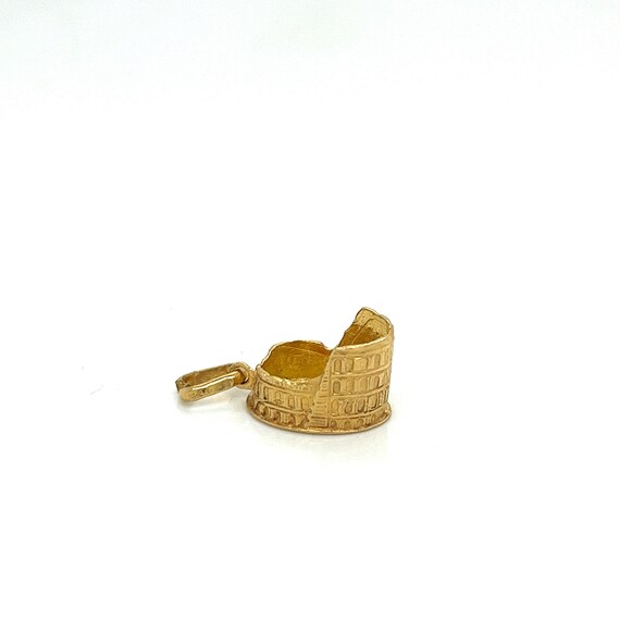 Roman Colosseum Charm 18k Yellow Gold Vintage Rome It… - Gem