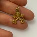 Vintage 18k Yellow Gold Key Cross, Cross of Keys Charm - Etsy