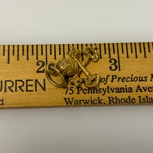 Vintage 18k Yellow Gold Key Cross, Cross of Keys Charm - Etsy