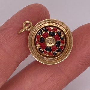 Vintage 14k Yellow Gold Roulette Wheel Charm - Etsy