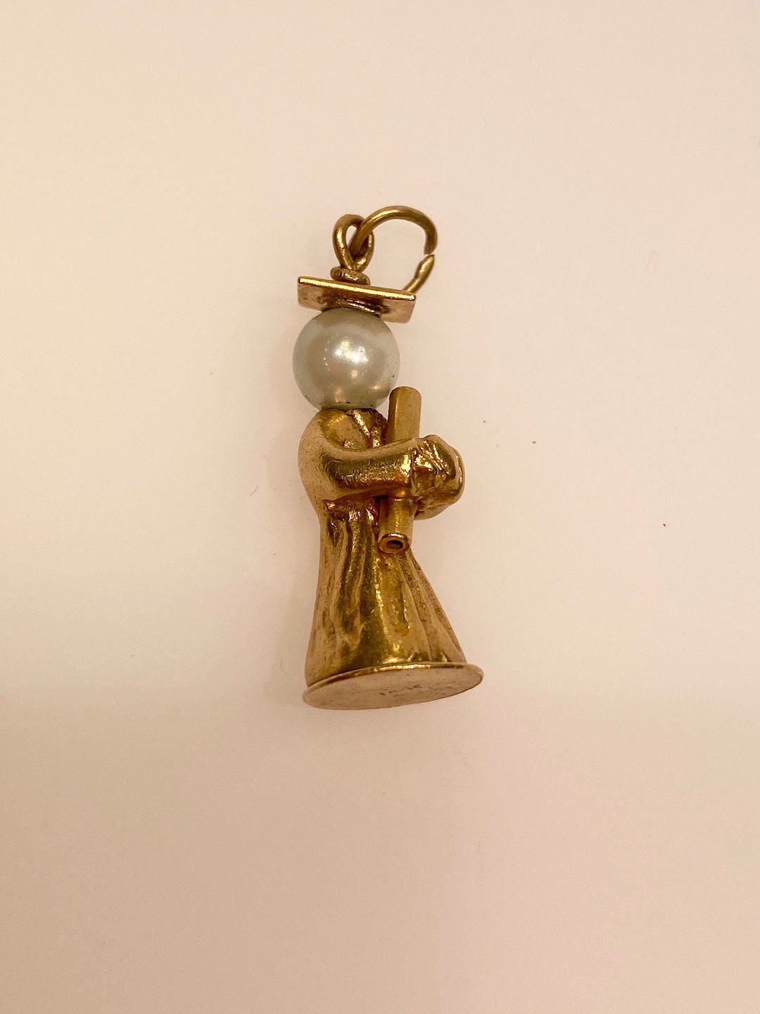 Vintage 14k Yellow Gold Graduation Charm, Pearl With Cap and Gown and ...