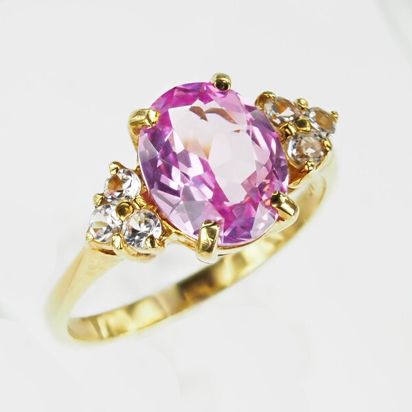 Pink Stone Ring - Etsy