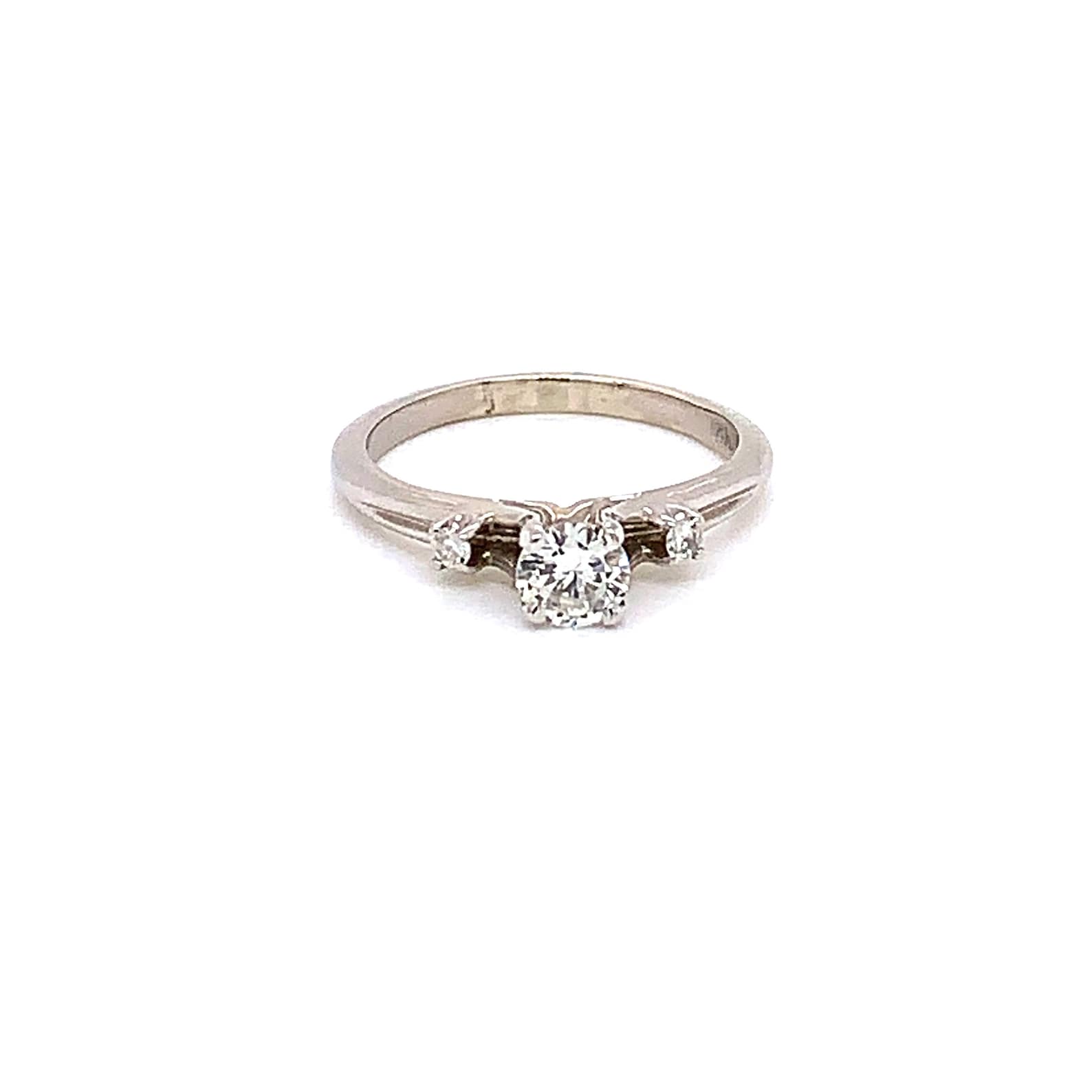 Vintage 1960s Diamond Engagement Ring With High Setting .38ct - Etsy