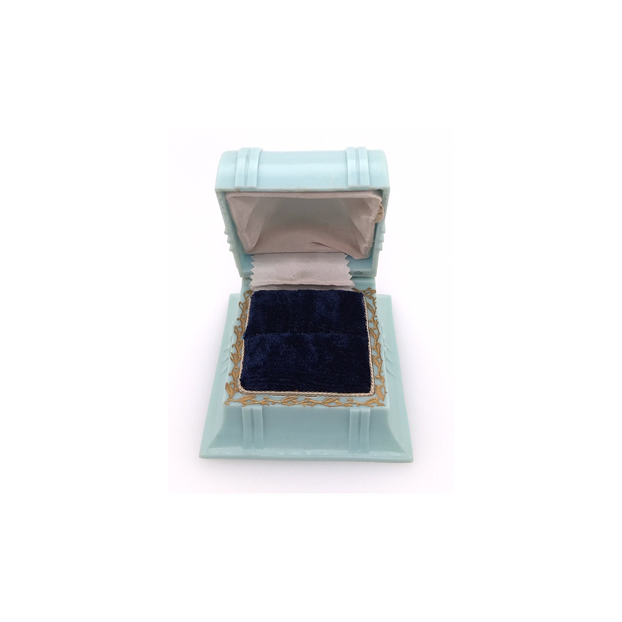 Vintage Ring Box - Light Blue-blue - Etsy