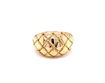 Gold Basket Weave Ring - Etsy