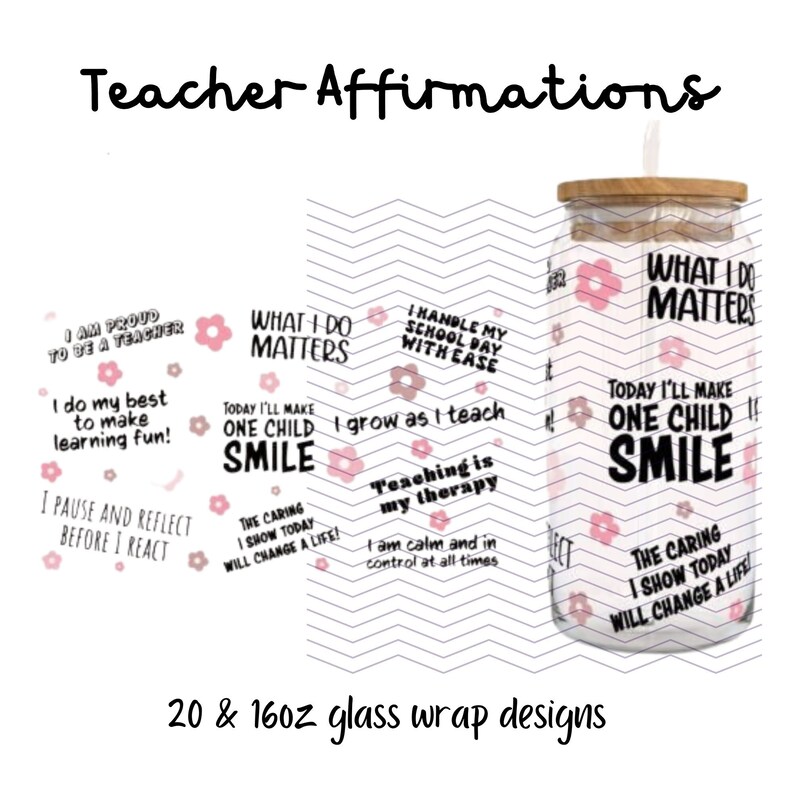 Teacher Glass Can Svg Bundle, Libbey 16 Oz Can Wrap Svg, Retro Teacher ...