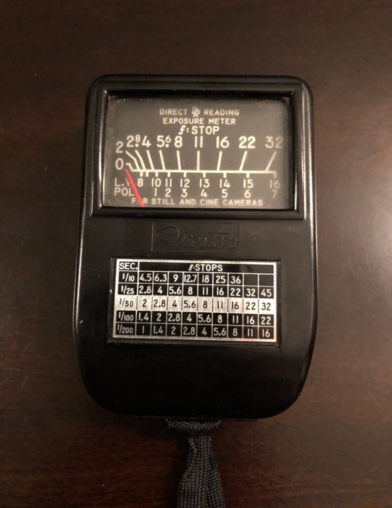 Weston Direct Reading Exposure Meter With Leather Case; Vintage Weston ...