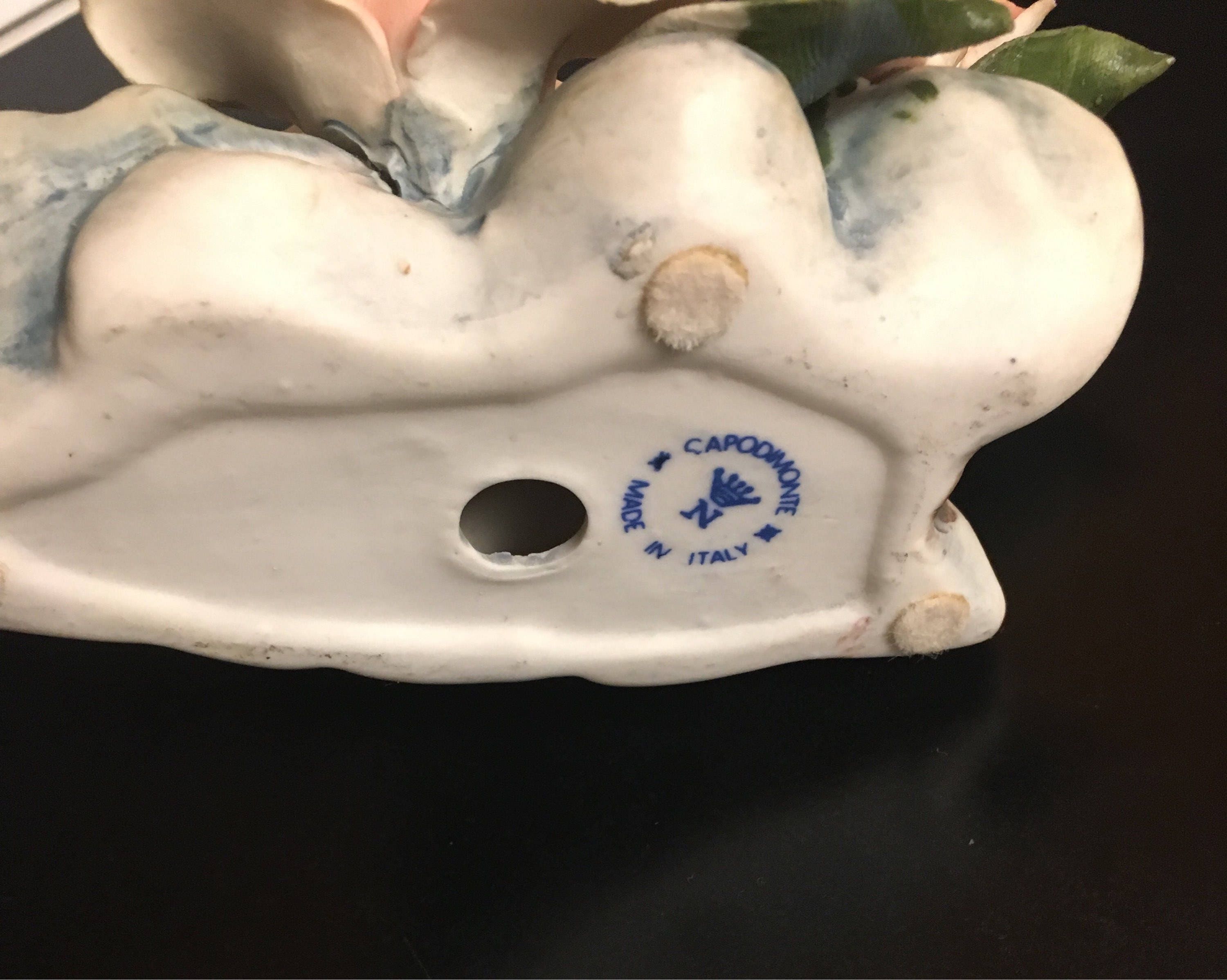 Capodimonte Floral Birds on a Branch Figurine Made in Italy | Etsy