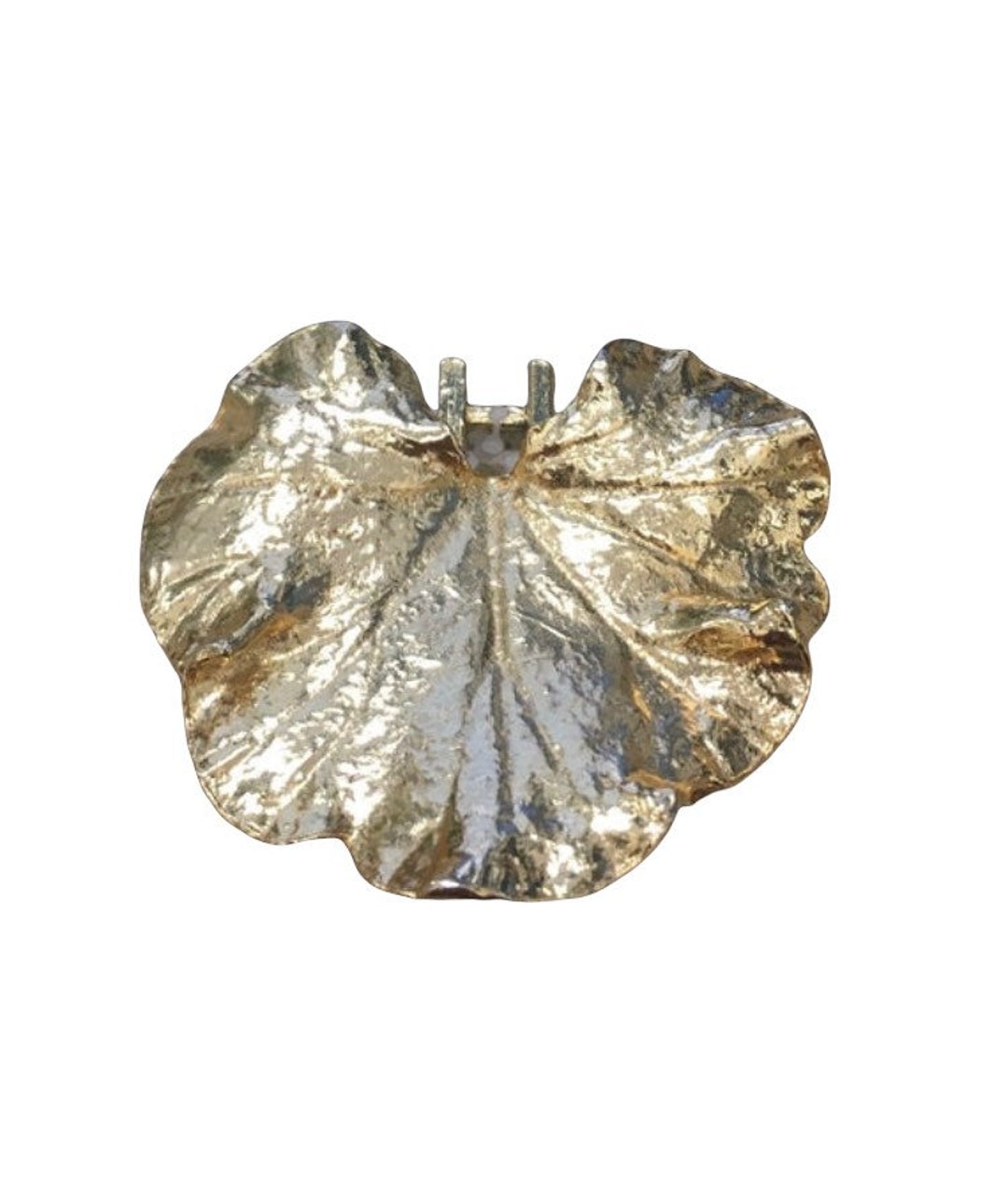 Broche de hoja chapada en oro Vintage Mimidia 1981 Pin de hoja - Etsy ...