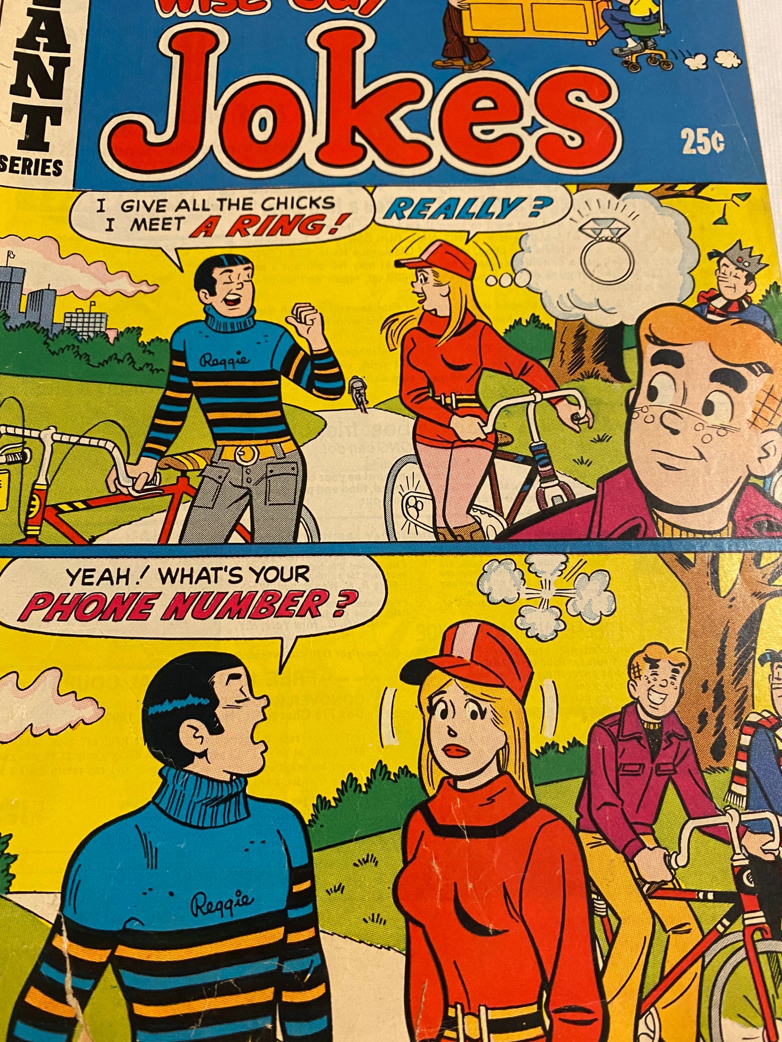 Reggies Wise Guy Jokes Comic 1973 Archie Comic Book No 24 Vintage ...