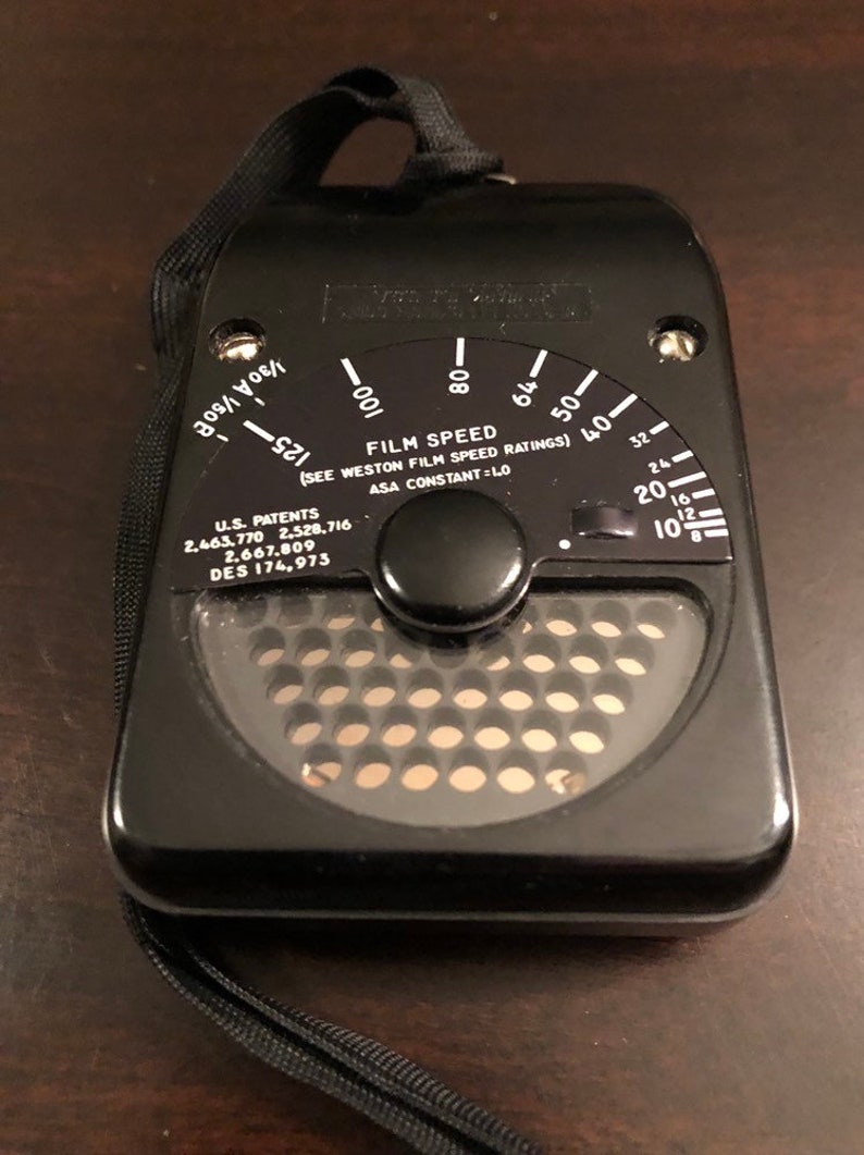 Weston Direct Reading Exposure Meter With Leather Case; Vintage Weston ...