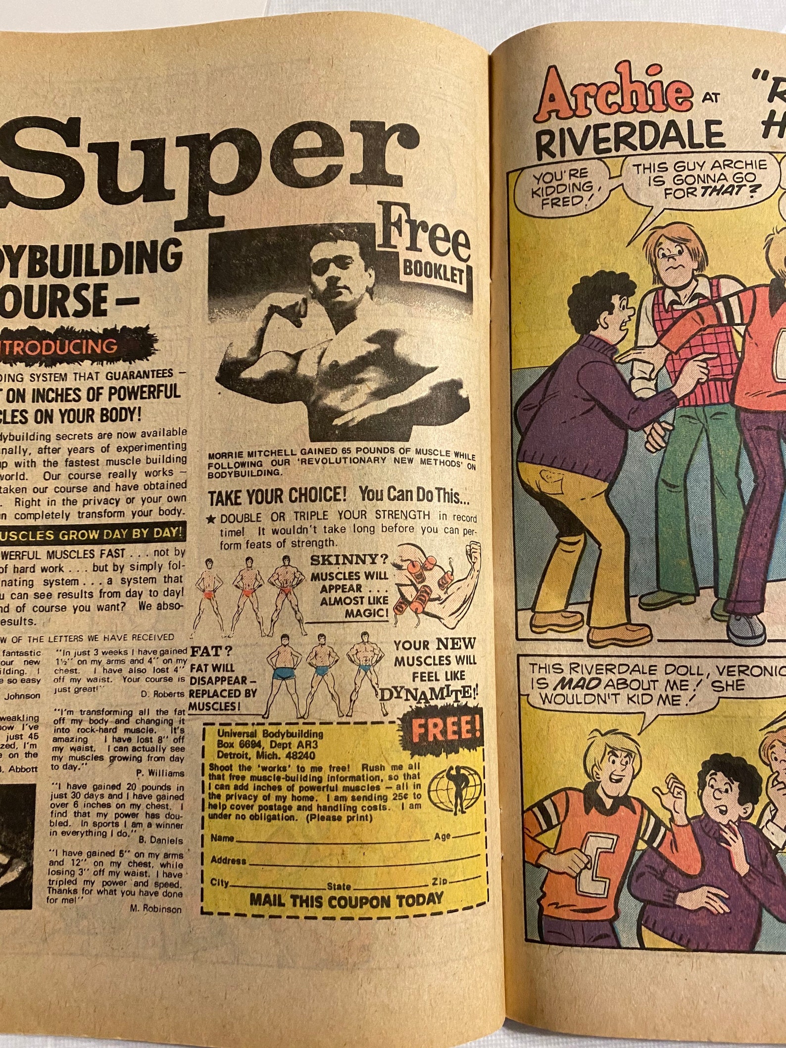 Vintage Archie Comics; Archie at Riverdale High 35 Cent Comic Book - Etsy