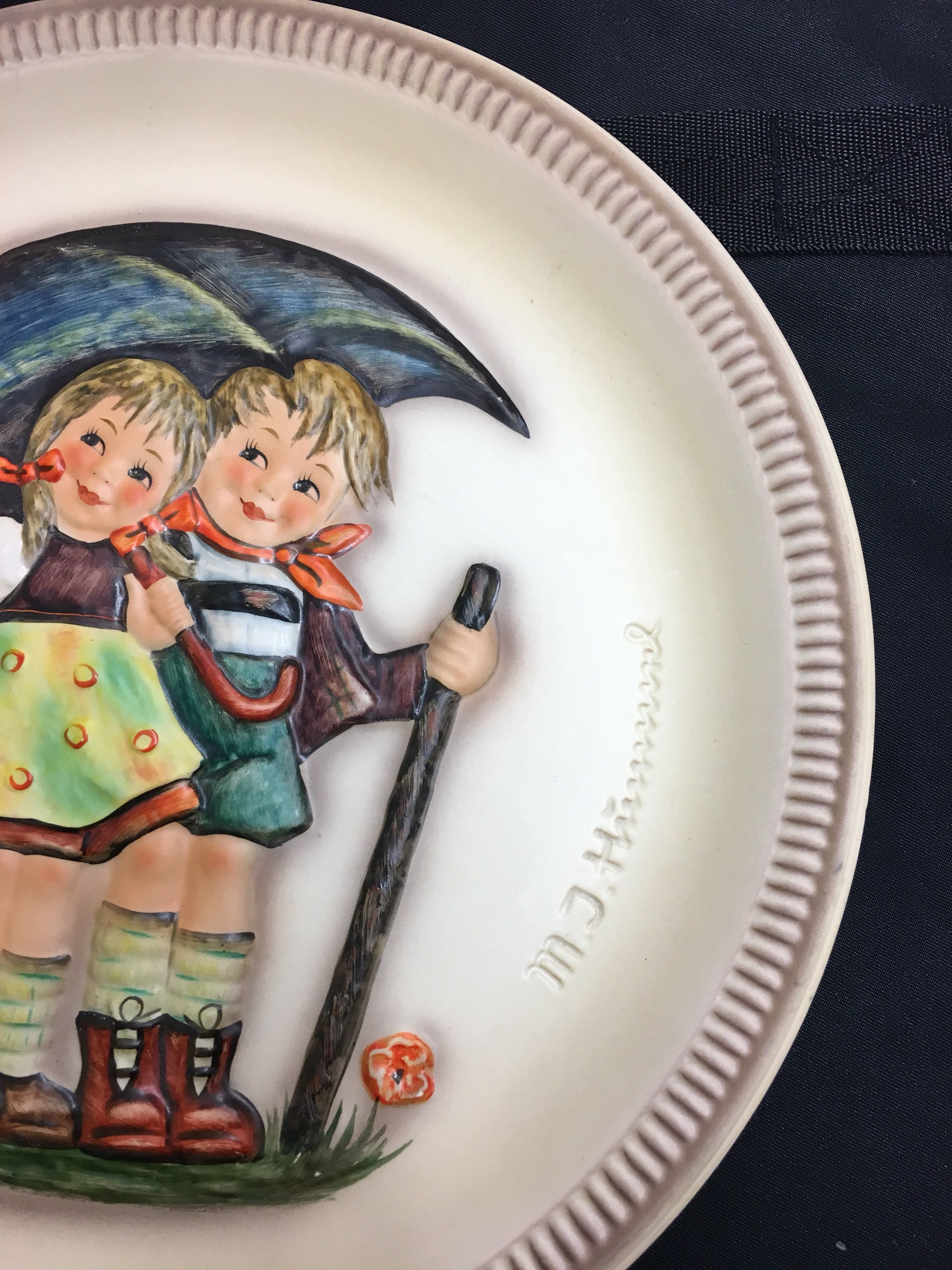 1975 W. Goebel First Edition M.J. Hummel Anniversary Plate “stormy ...