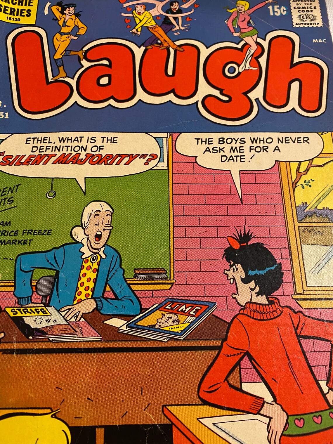 Archie Laugh Comic Book 1972 Archie Series No. 251 Vintage Archie Laugh ...