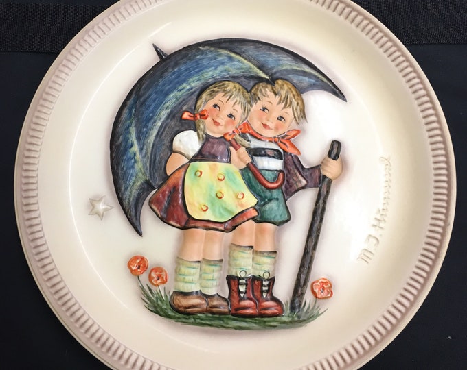 1975 W. Goebel First Edition M.J. Hummel Anniversary Plate stormy ...