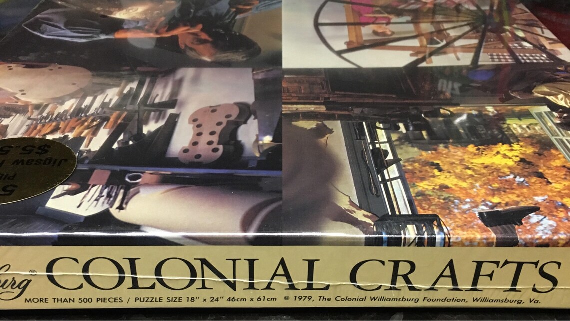 1979 Williamsburg Colonial Crafts Jigsaw Puzzle by Eaton - Etsy