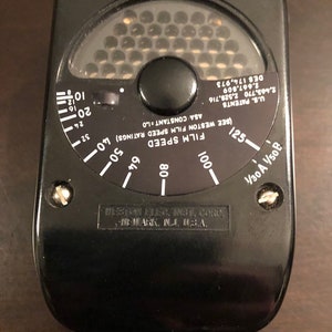 Weston Direct Reading Exposure Meter With Leather Case; Vintage Weston ...