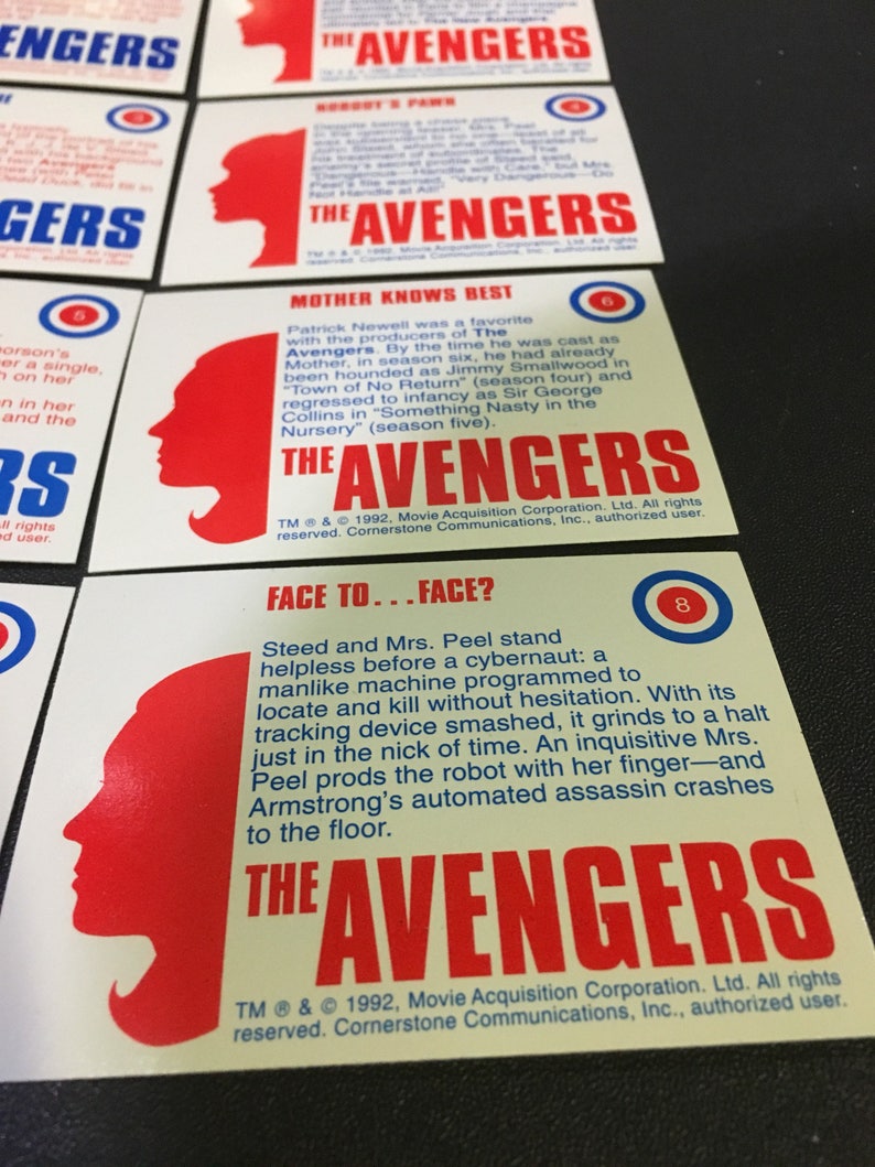 The Avengers Series 1 Black & White Card Set Card Lot Rare - Etsy The Avengers Series 1 Black & White Card Set Card Lot Rare - Etsy