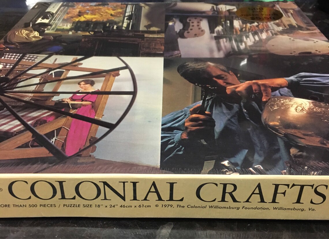 1979 Williamsburg Colonial Crafts Jigsaw Puzzle by Eaton - Etsy