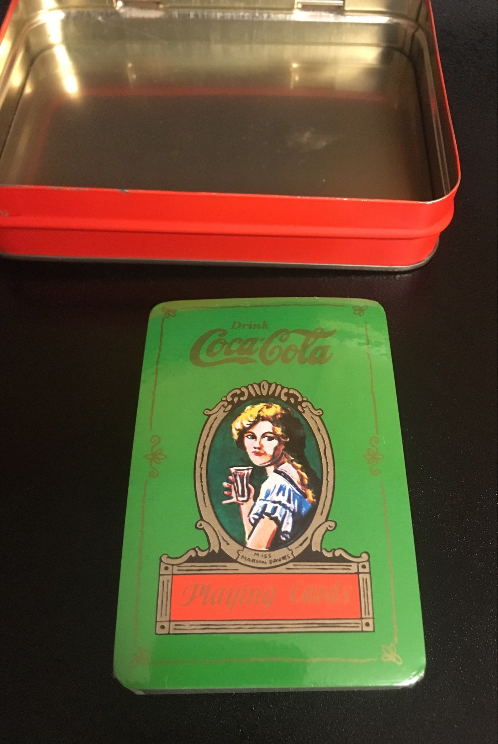 1980 Coca Cola Playing Cards With Collector's Tin; Vintage Coca Cola ...
